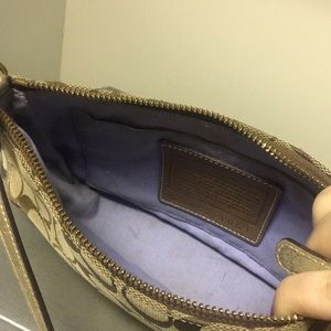 Coach | Bags | Authentic Coach Tan And Gold Small Shoulder Bag | Poshmark